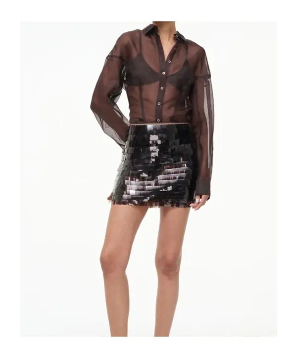 Staud Embellished Mini Skirt