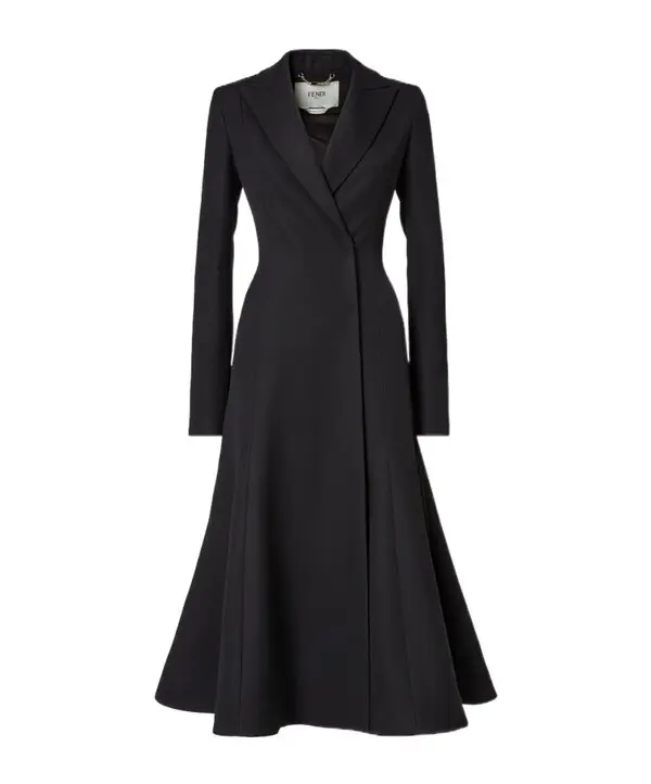 Fendi Peplum Detail Fitted Waist Coat