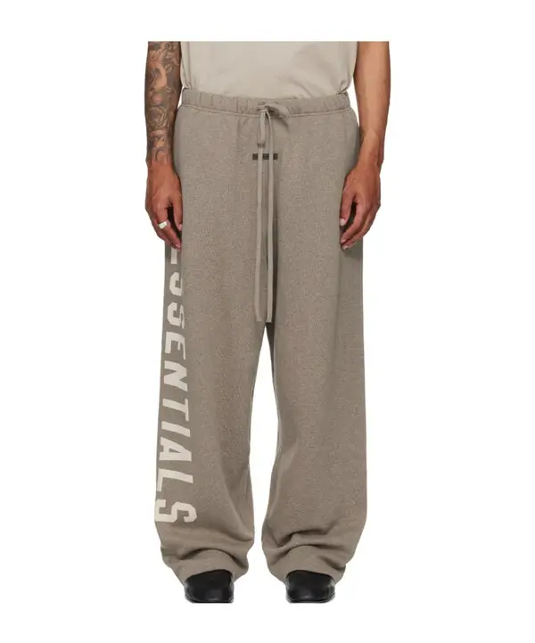Fear Of God Logo-print Drawstring Track Pants - Gray