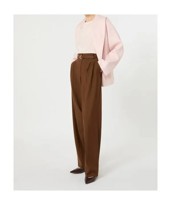 Max Mara Gathered Blouse With Raglan Sleeves And Draped Closure