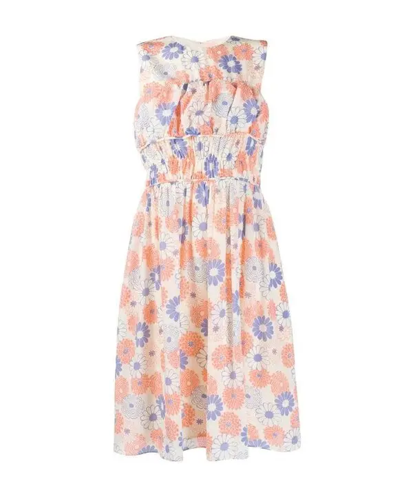 Kenzo Sleeveless Floral Print Dress