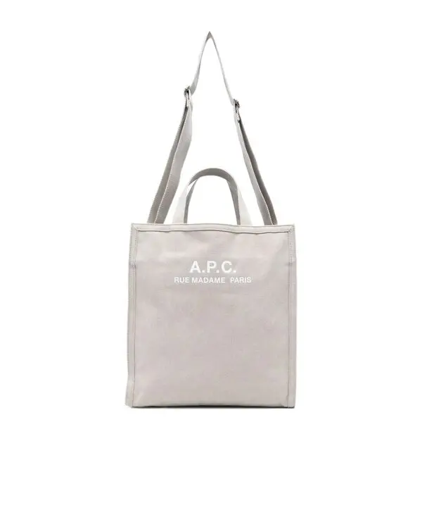 A.p.c. Logo-print Tote Bag - White