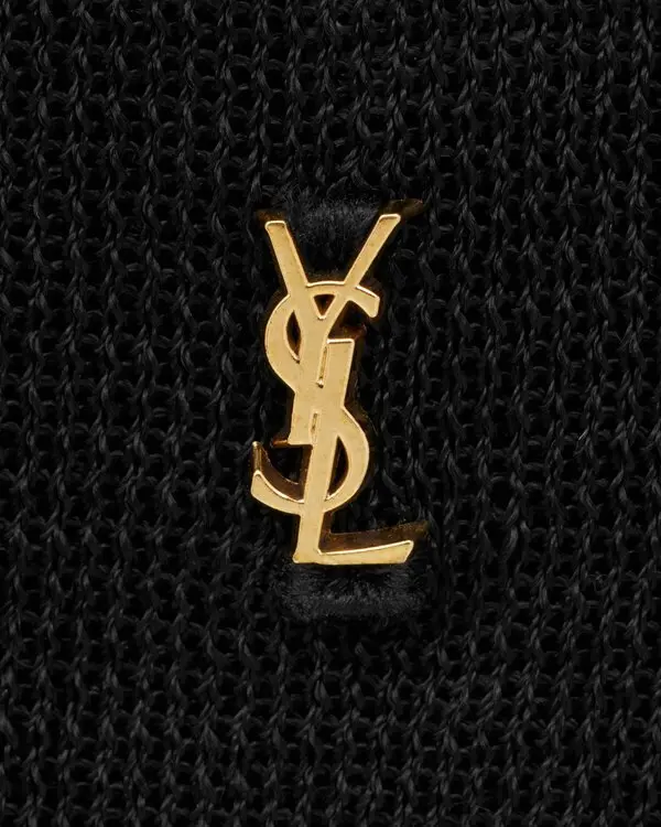 Saint Laurent Cassandre Crewneck Knitted Top