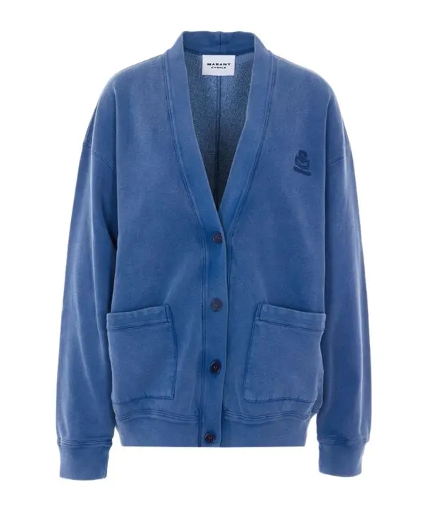 Isabel Marant Étoile V-neck Cardigan With Embroidered Logo