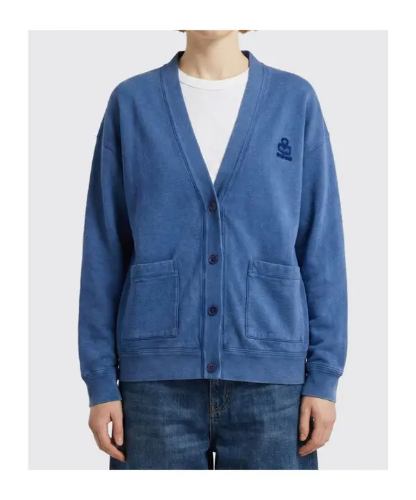 Isabel Marant Étoile V-neck Cardigan With Embroidered Logo