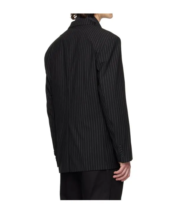Hugo Boss Stretch Wool Blend Suit Jacket - Black