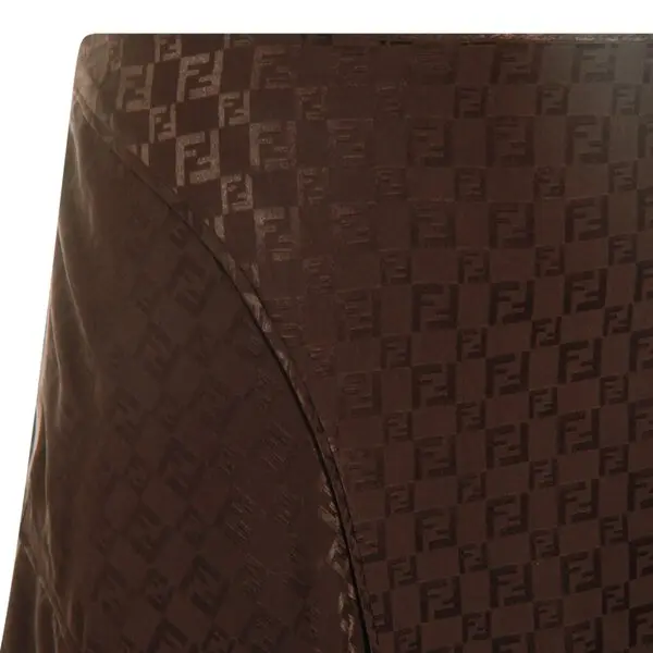 Fendi Monogrammed A-line Midi Skirt - No