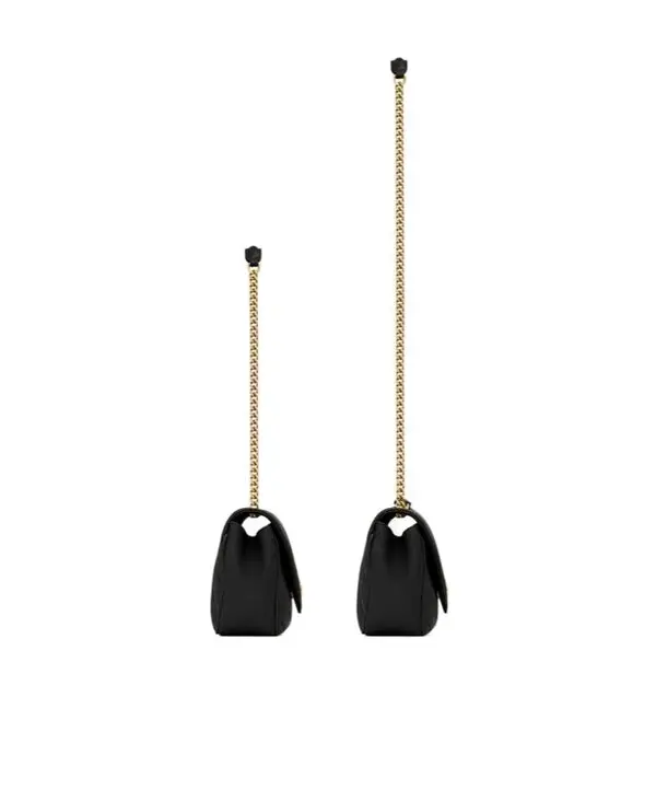 Saint Laurent Loulou Matelassé Small Shoulder Bag - Black