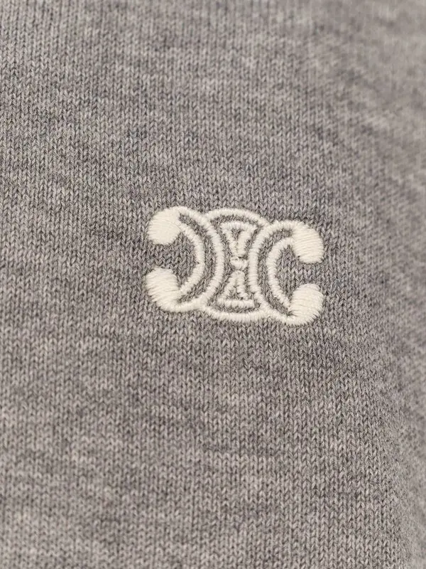 Celine Polo Sweater In Fine Cotton
