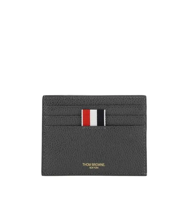 Thom Browne 4-bar Logo Stamp Cardholder - Black