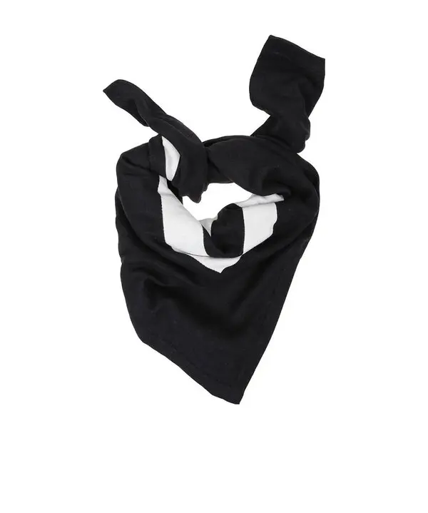 Givenchy Intarsia-knit Logo Scarf - Black