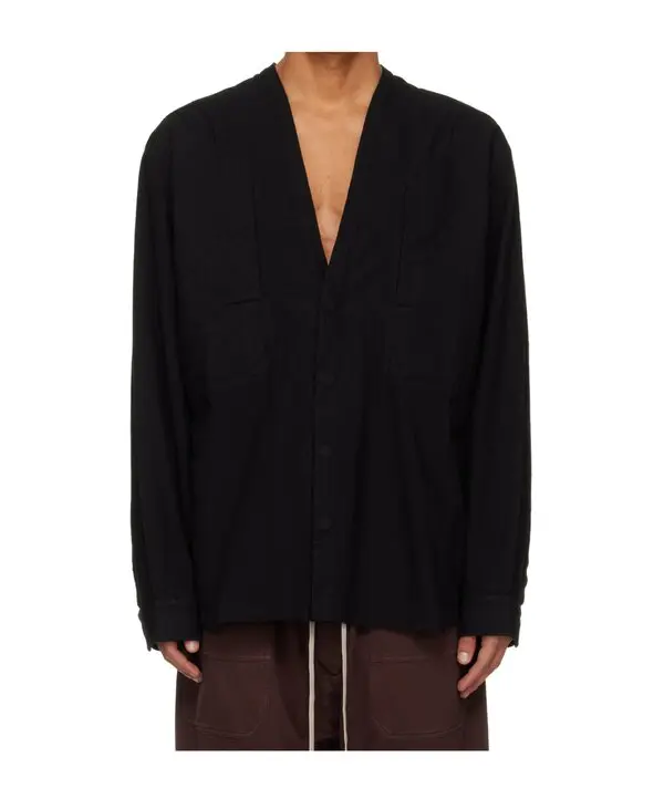 Rick Owens Brushed Cotton Poplin Shirt