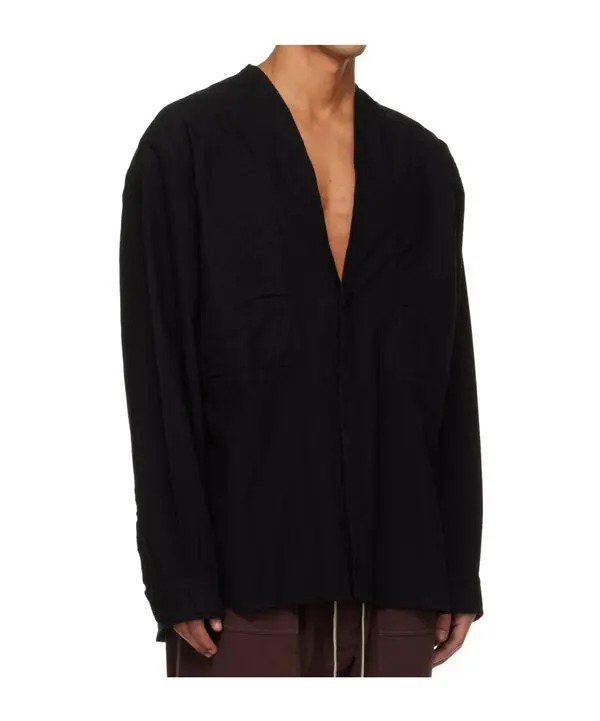Rick Owens Brushed Cotton Poplin Shirt