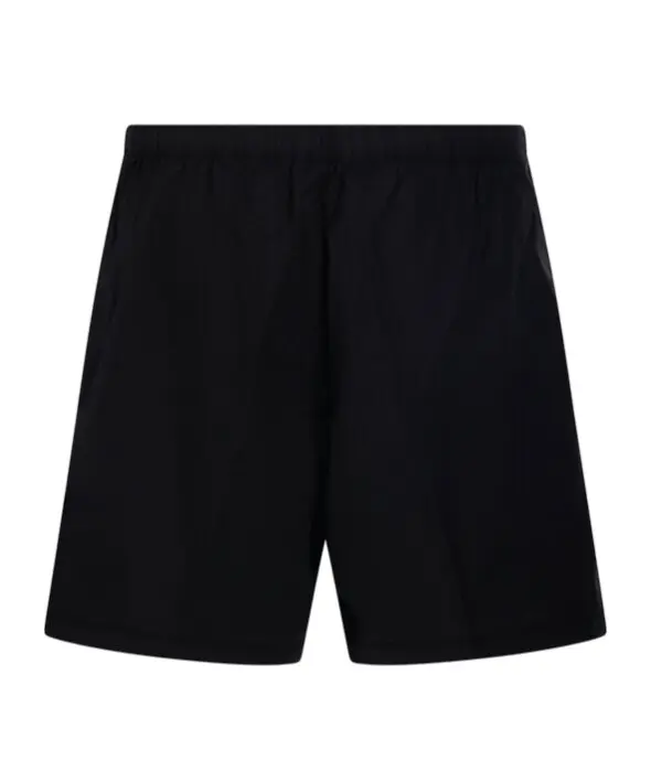 Stone Island Logo Patch Wide Leg Shorts