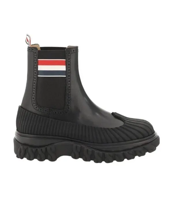 Thom Browne Striped Chelsea Boots