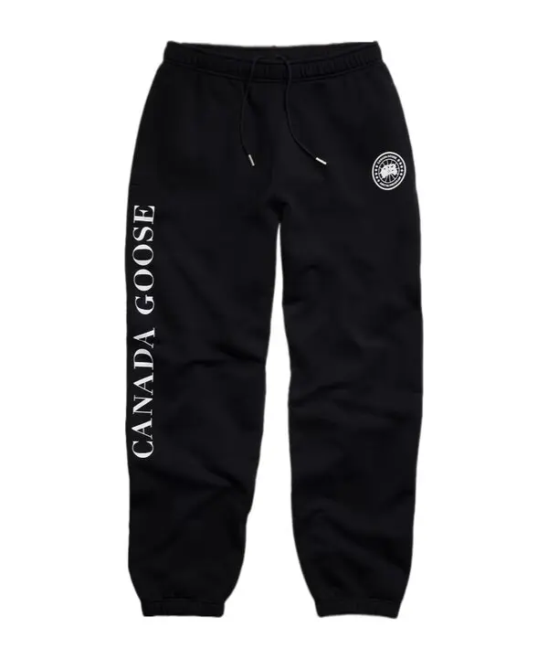 Canada Goose Logo Print Cotton Joggers