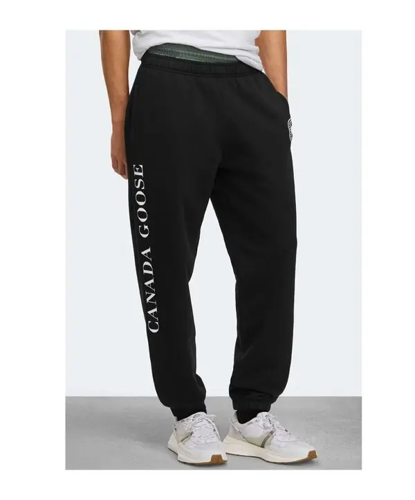 Canada Goose Logo Print Cotton Joggers