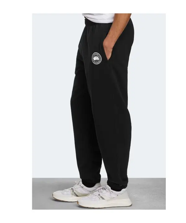 Canada Goose Logo Print Cotton Joggers