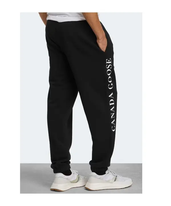 Canada Goose Logo Print Cotton Joggers