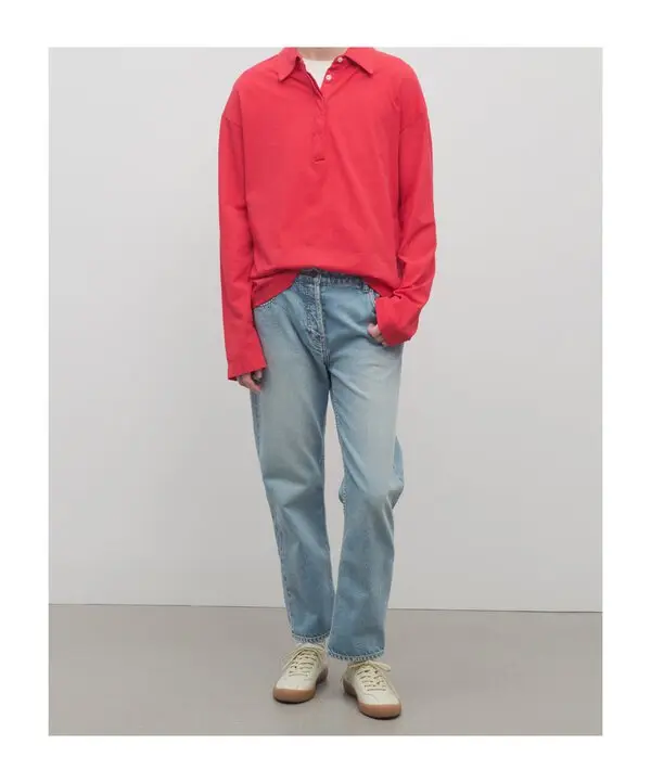 THE ROW Mid-rise Straight-leg Jeans In Lightweight Indigo Denim