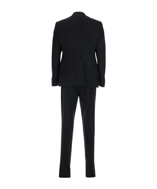 Emporio Armani Slim Shawl Lapel Suit - Black