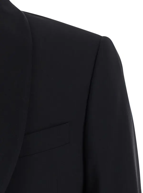 Emporio Armani Slim Shawl Lapel Suit - Black