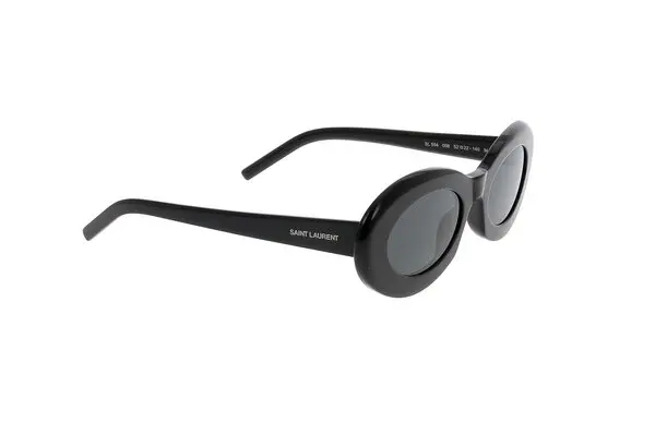 Saint Laurent Oval Frame Sunglasses - Black