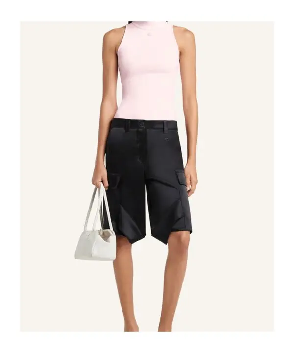COURREGES Utility Chaps Satin Shorts