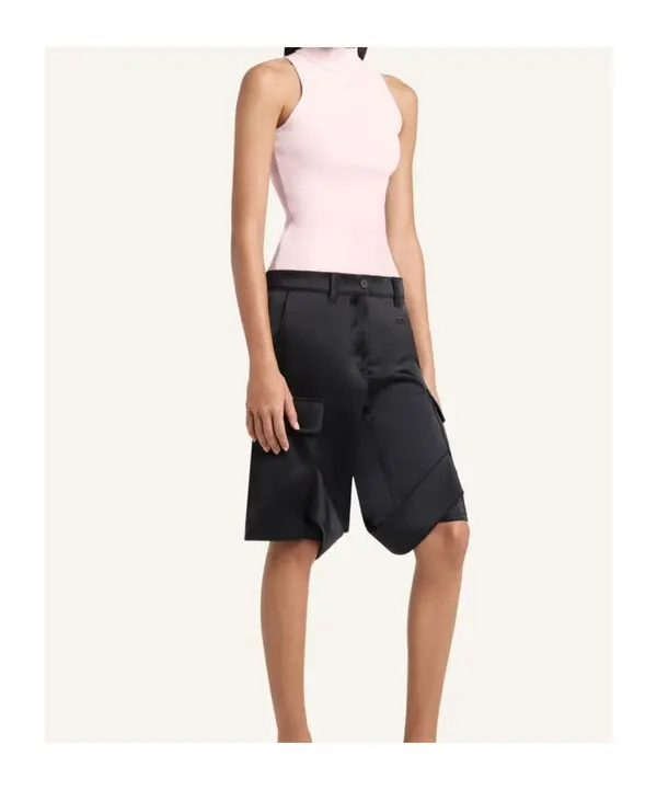 COURREGES Utility Chaps Satin Shorts