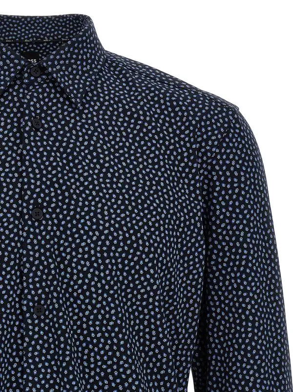 Hugo Boss Roan All-over Patterned Button-up Shirt