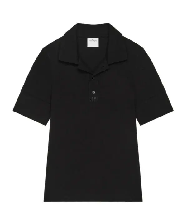 COURREGES Courrèges Signature Polo Shirt - Black