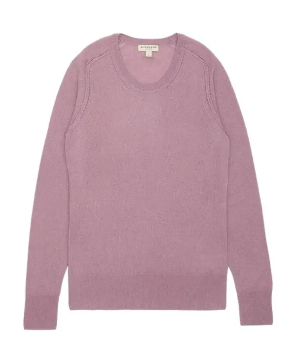 Burberry Logo Knitted Pullover - Pink