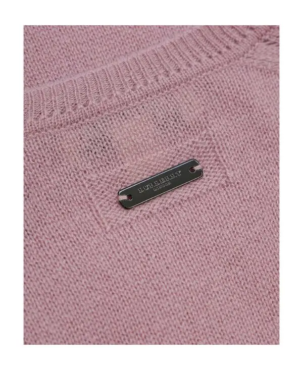Burberry Logo Knitted Pullover - Pink