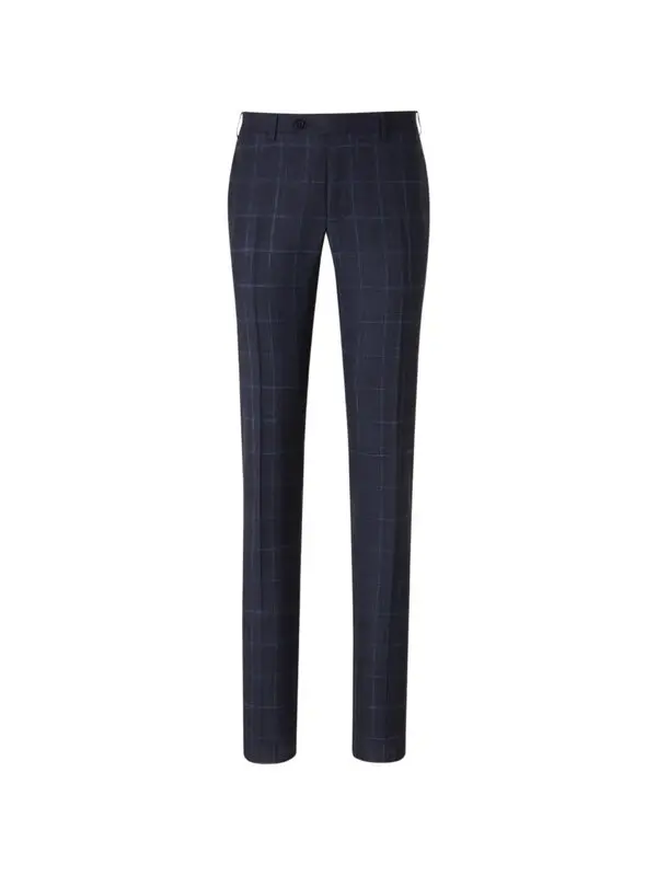 Canali Checked Suit - Black