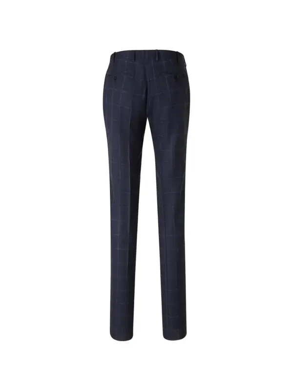 Canali Checked Suit - Black