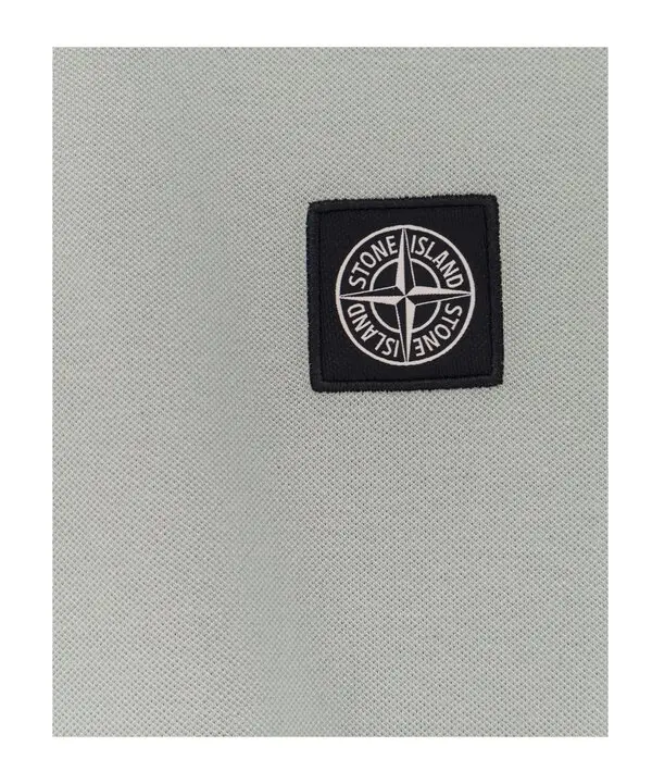 Stone Island Slim Fit Logo Patch Polo Shirt - Sage