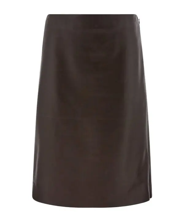 FERRAGAMO Nappa Leather Pencil Skirt