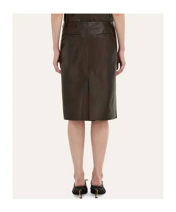 FERRAGAMO Nappa Leather Pencil Skirt