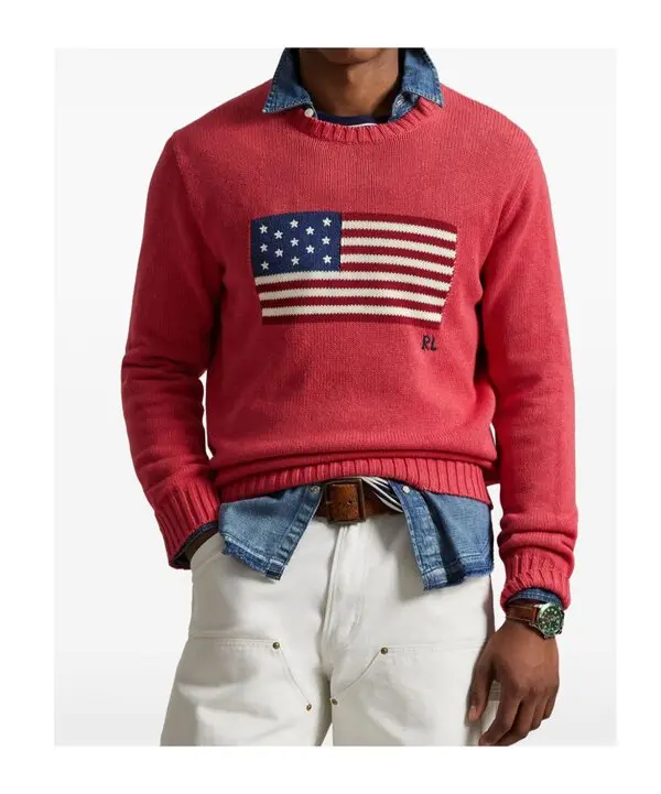 Polo Ralph Lauren Iconic Flag Crewneck Sweater