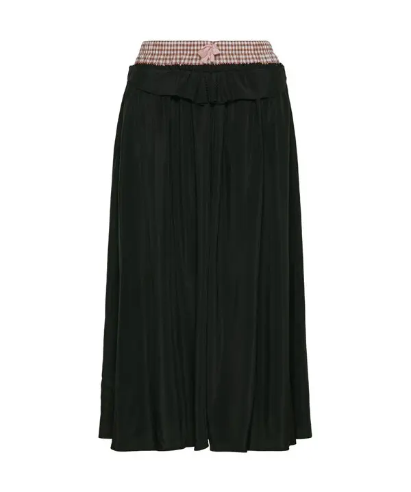 MAISON MARGIELA Panelled Pleated Midi Skirt