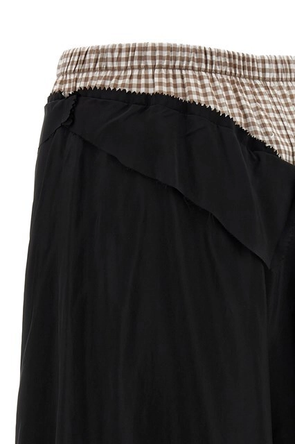 MAISON MARGIELA Panelled Pleated Midi Skirt