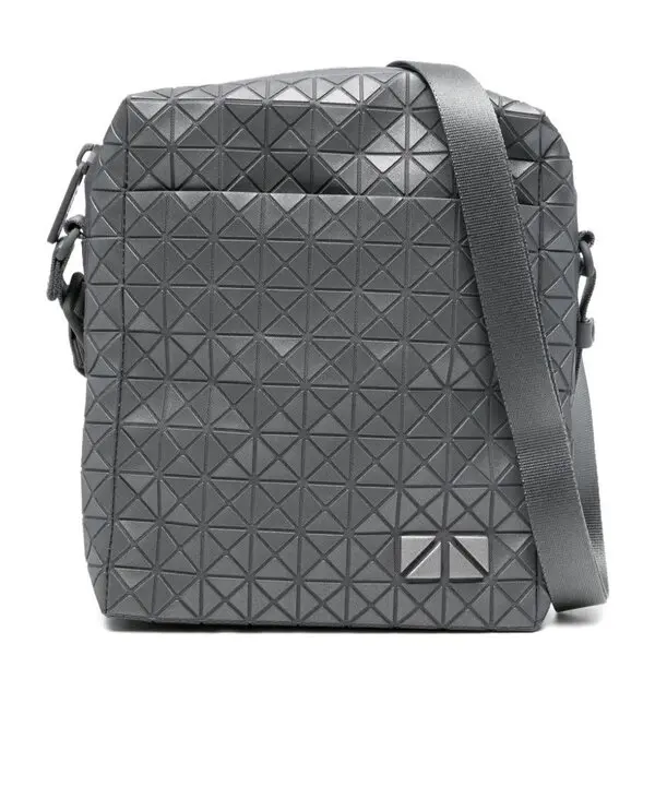 Issey Miyake Geometric Messenger Bag - Grey