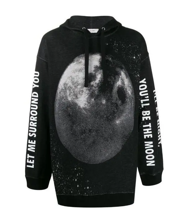 Valentino Garavani Moon Print' Oversized Hoodie