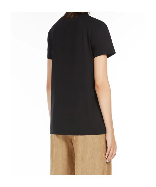 Max Mara Giovane Logo Embroidered Crewneck T-shirt