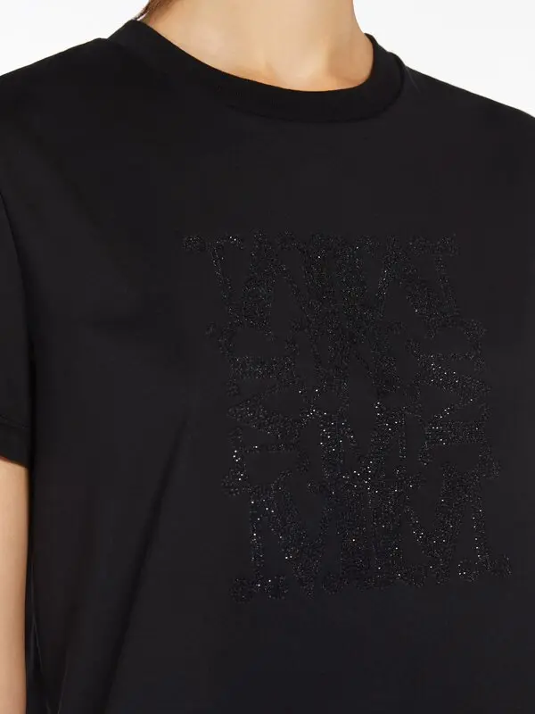 Max Mara Giovane Logo Embroidered Crewneck T-shirt