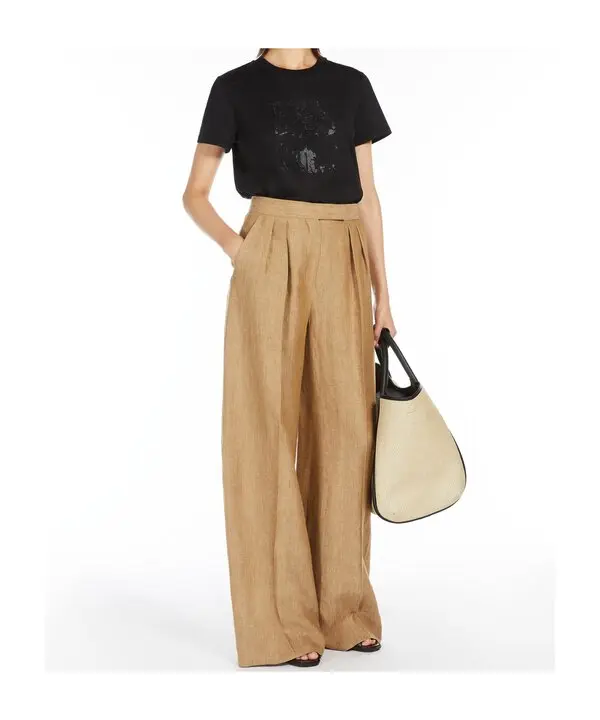 Max Mara Giovane Logo Embroidered Crewneck T-shirt