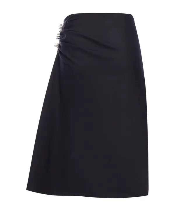 Dries Van Noten Asymmetrical Ruffled Skirt