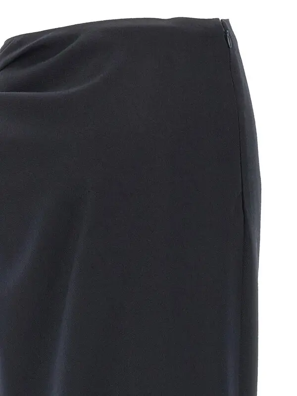 Dries Van Noten Sovora Asymmetric Midi Skirt