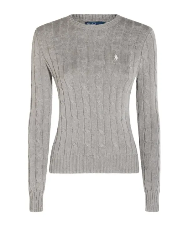 Polo Ralph Lauren Cable-knit Crew Neck Jumper - Grey