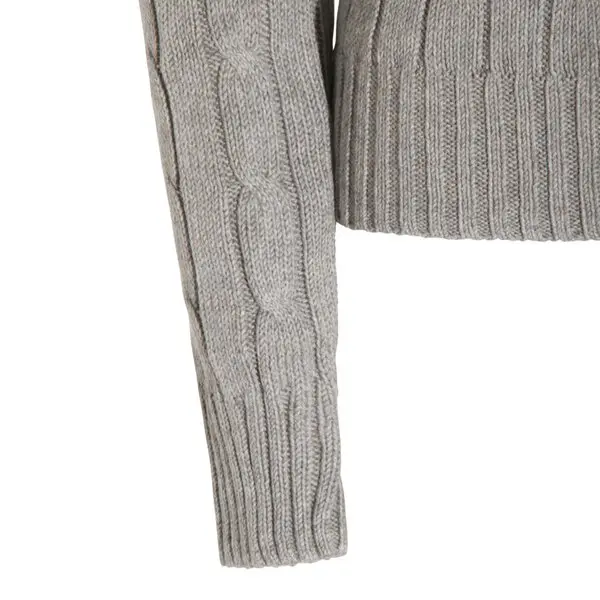 Polo Ralph Lauren Cable-knit Crew Neck Jumper - Grey